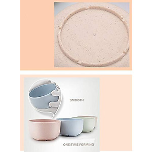 Old Tjikko Snack Bowls,Set of 4 Rice Bowls,100% BPA-Free Wheat Straw Fiber Snack Bowls,Eco-friendly Safe Kitchen Bowl for Children Adult Support Microwave(14 oz-4pack)