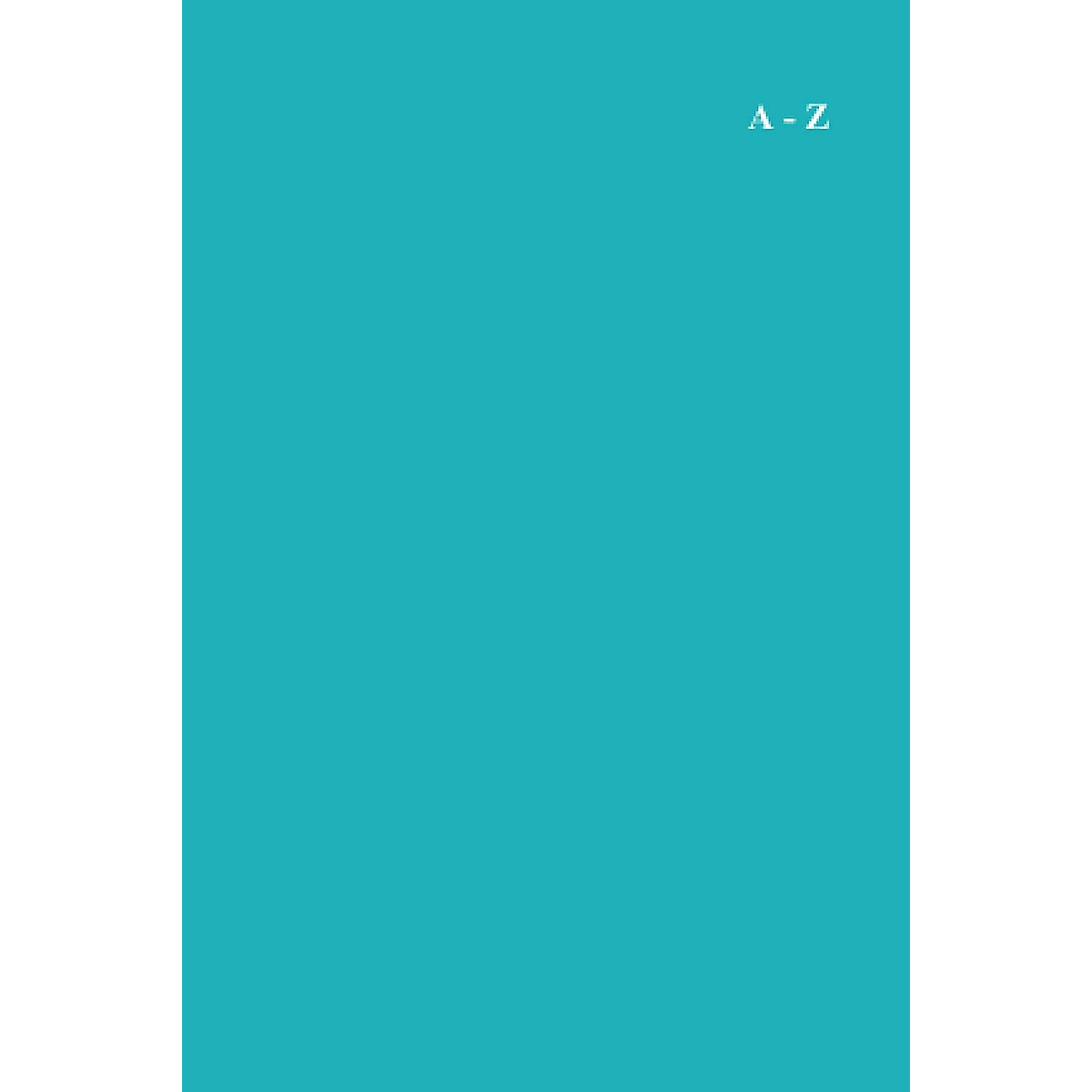 A6 Notebooks: Alphabetical A-Z Indexed Lined Journal with Tabs | 100 Pages, 90 GSM Paper