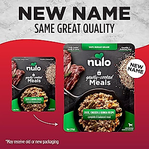 Nulo Gently-Cooked Meals Complete and Balanced Adult Wet Dog Food, Duck & Quinoa, 9 Ounce, 8 Count