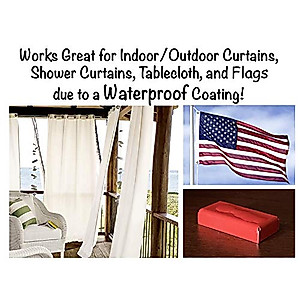 Magnetic Flag/Curtain Weights 8 Pack of Waterproof Magnets + Carrying Case, Great For Stopping American Flag Tangles, Clip On Bottom, Heavy Duty Works Outdoor To Stop Wind (Red)…