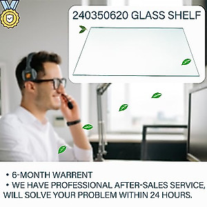 240350620 Glass Shelf 23.67in*16.14in Compatible with crosley, frigidaire, kelvinator, kenmore, white-westinghouse Refrigerator,Replaces PD00000513, 240350656, 240443904, 241711227, 891122, AP2115933