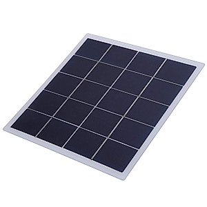 Polycrystalline Silicon Solar Panel 4W 5V 172x175x2MM Portable Solar Power Panel Solar Panel Cell for Advertising Lights for Home Lights for Electric Fans (4W)