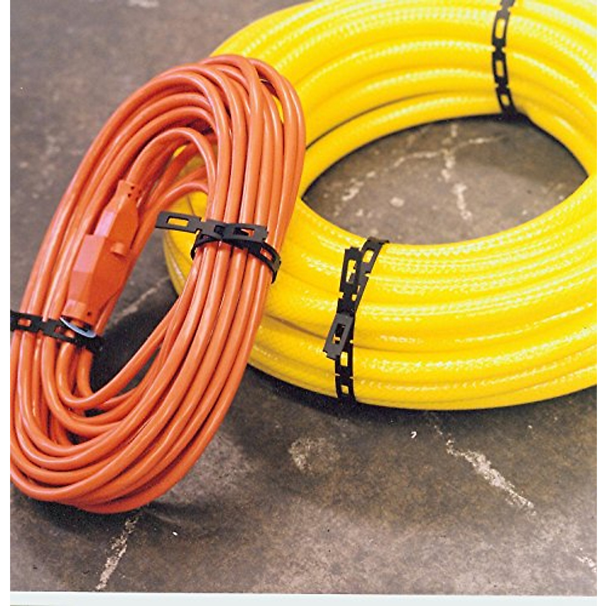 EasyFlex 1100-2 FirmFlex Chain Lock Tree Tie, 100 Foot, Black