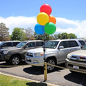 Balloon Bobber - Weatherproof Reusable Paneled Balloon Cluster Pole Kit - Helium Free Plastic Outdoor Balloons