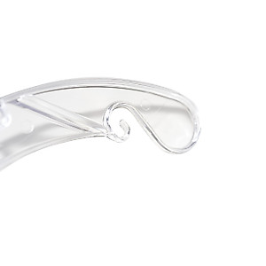 NAHANCO 500 Plastic Shirt/Dress Hanger with Swivel Chrome Hook, Heavy Weight, 17", Clear (Pack of 100)