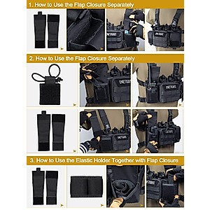 OneTigris VULTURE Chest Rig, MOLLE Chest Rigs Tactical for Outdoor, Green