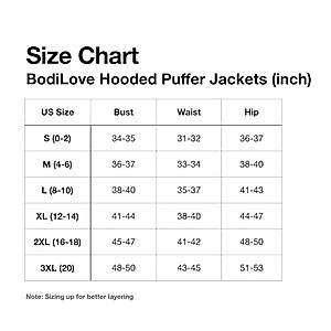 BodiLove Women's Winter Quilted Puffer Short Coat Jacket with Removable Faux Fur Hood and Zipper Burgundy L