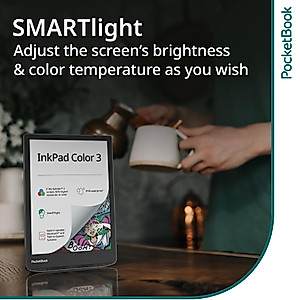 PocketBook InkPad Color 3 E-Book Reader | Enhanced 7.8'' Color E-Paper E-Ink Screen | Eye-Friendly E-Reader for Comics | SMARTlight | Audiobooks & Text-to-Speech | Bluetooth® & Built-in Speaker