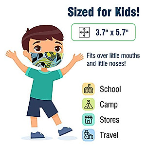 WECARE Disposable Face Masks For Kids, 50 Sport Collection Face Masks, Individually Wrapped