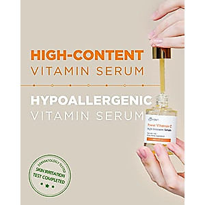 UGARDEN Power Vitamin C Bright Intensive Serum with Snail Mucin - Hypoallergenic Skin Glow & Rejuvenating Face Ampoule - Improves Skin Tone & Troubles, 1.01 fl.oz.