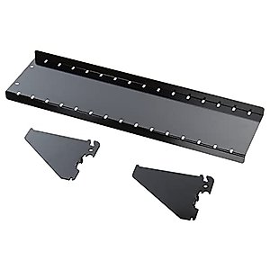 Wall Control Pegboard Shelf 4in Deep Pegboard Shelf Assembly for Wall Control Pegboard and Slotted Tool Board – Black