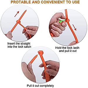 DELURA 10 Pcs Plastic Non-Slip Tire Snow Chain - Universal Snow Chain Mud Chains for SUV Car Pickup Trucks/2200