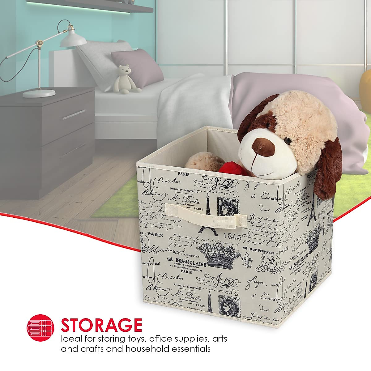 Home Basics Storage Bin, Natural