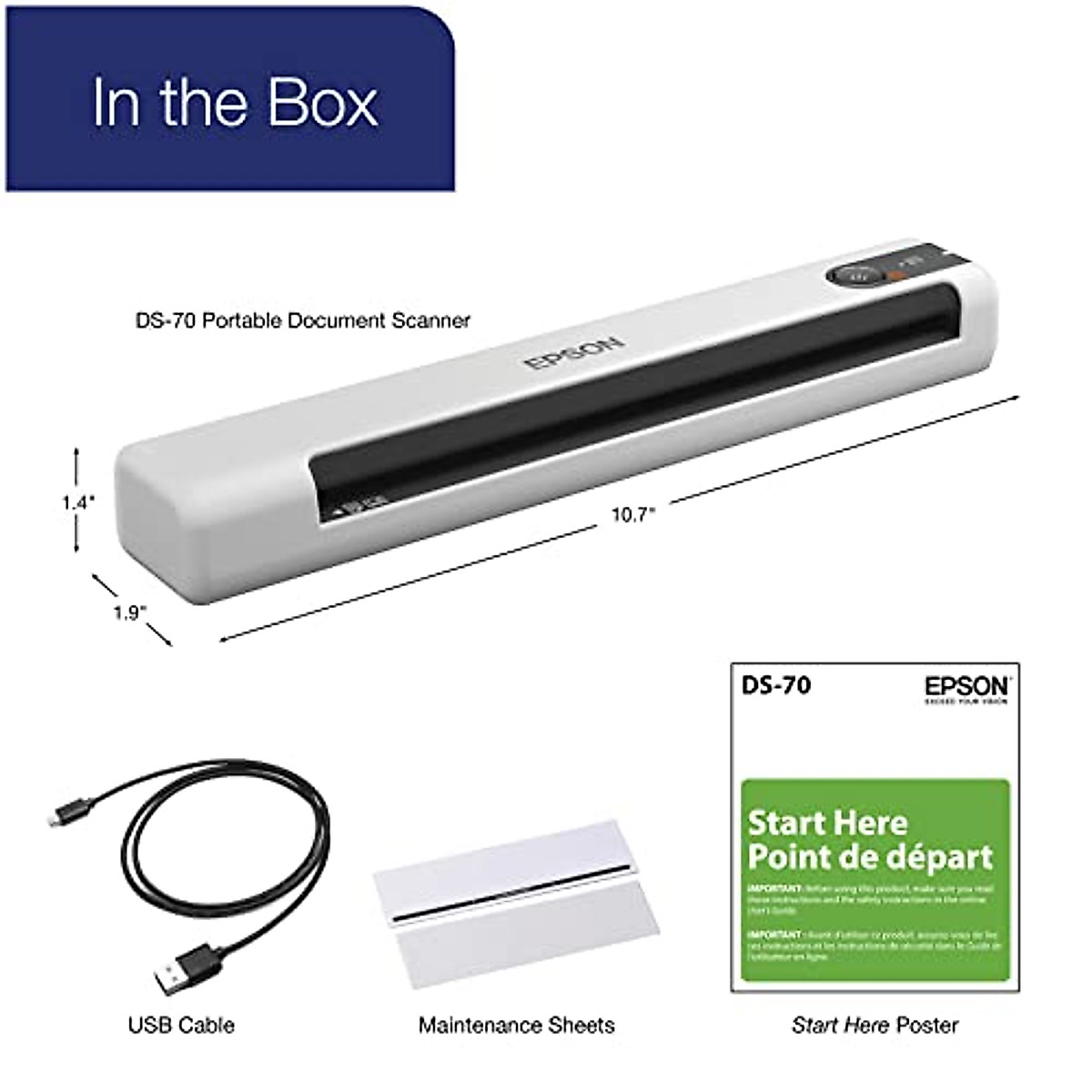 Epson DS-70: Smallest, Fastest Portable Document Scanner