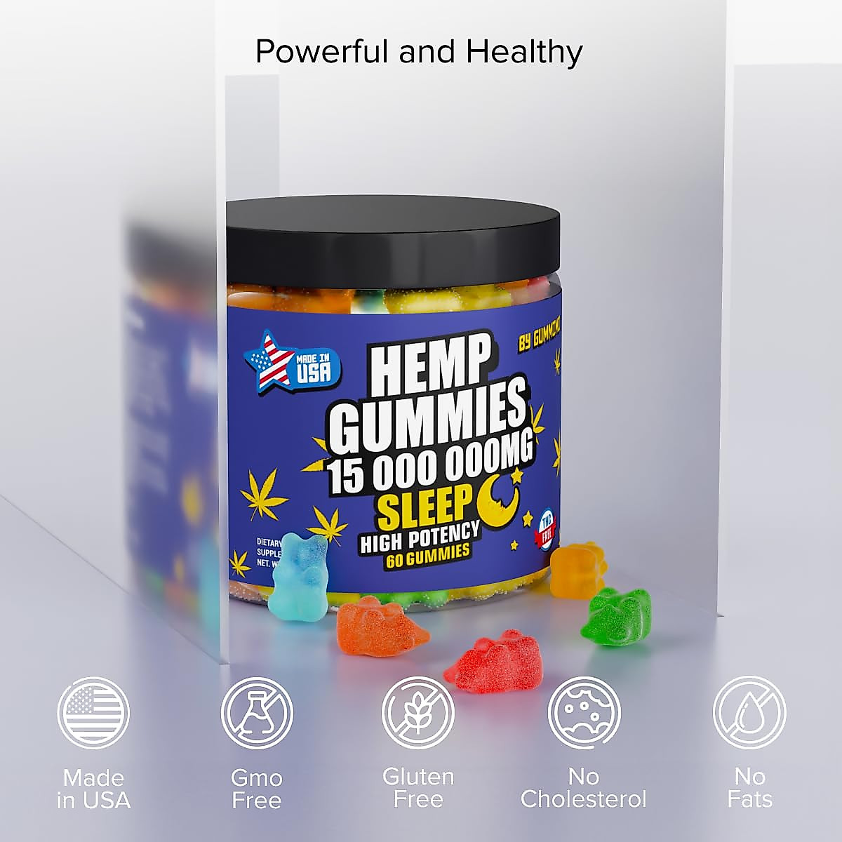 Hеmр Gummies for Restful Nights - Soothes Soreness and Discomfort in the Body - Assorted Fruit Flavors - Made in USA