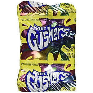 Betty Crocker Fruit Gushers, Strawberry Splash and Tropical, 0.9 Ounce (Pack of 42)