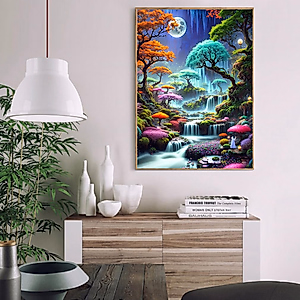 MjhRcll Paint by Number,Paint by Number for Adults and Beginner,DIY Acrylic Painting Kits on Canvas Paint by Number Landscape Oil Painting for Home Wall Decor16X20Inch