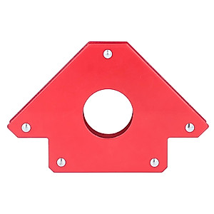 Rankomu Magnetic Welding Holder, Welding Magnet, 5in 75lbs Welder Magnet Holder Angle Support Fixture Tool Stainless Steel for Multiple Angles