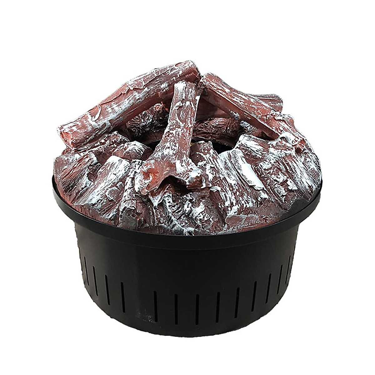 TEXBOOK Water Vapor Electric Fireplace Electric Fireplace Log, 17 Inch Portable Remote Control Fireplace with Realistic Flame Effect Ember Bed, Overheated Protection Fake Fireplace