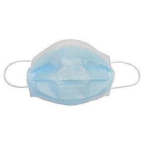 Intco Medical Procedure Face Mask with Earloops, Blue, Box of 50