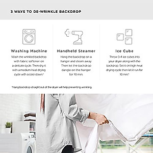 LimoStudio 10 x 10 feet White Photography Backdrop Background Screen, Pure Seamless White Color for Photo Video Studio, Photoshoot, Portrait, Streaming, Family Events, AGG3050