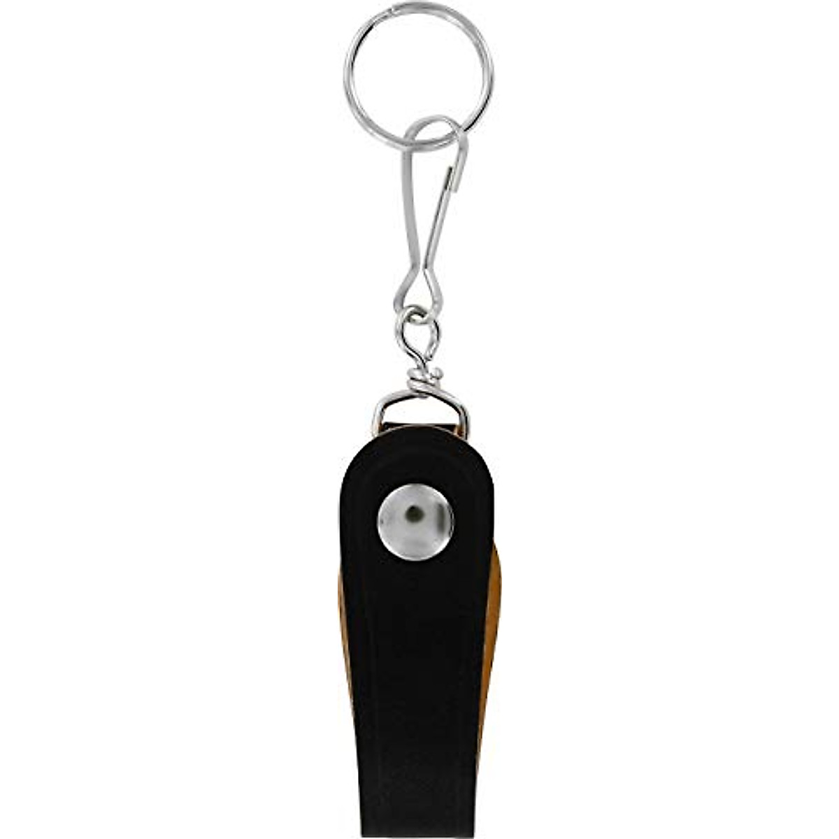 Hillman 703178 Leather Belt Hook with Snap, 5 Pack, Brown