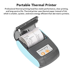 Mini Pocket Printer, Bluetooth Thermal Receipt Printer for iOS Android and Windows, 58mm Portable Small POS Bill Printer for Restaurant Sales Retail (Without