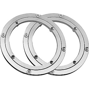 2 Pack Lazy Susan 8 inch Aluminum Turntable Ball Bearing, Heavy Duty Silent Turner Bearing Turntable Bearing Swivel Turntable Bearing 8 inch