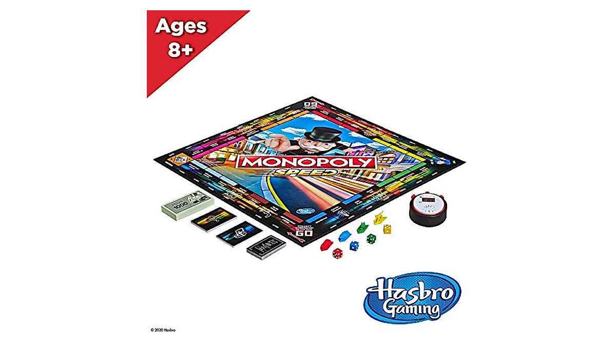 Monopoly Speed Board Game - Fast Play in Under 10 Minutes
