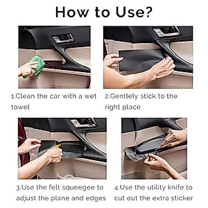 GRTHTATI 1FT X 5FT 3D Carbon Fiber Vinyl Wrap for Cars Interior & Exterior Automotive Vinyl Wraps with Air Release Channel Including Vinyl Wrap Tool Kit