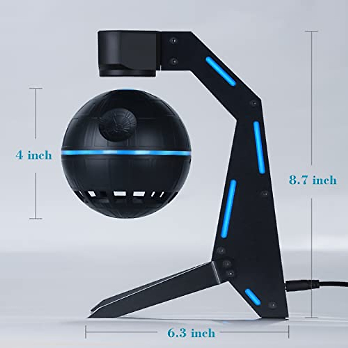 AKMTRD Magnetic Levitation Bluetooth Speaker,Playing Music and Floating in The air,with 5W Louder Sound,Bluetooth 5.1,Cool Tech Gadgets for Men Women Kids,Unique Gifts for Home Office Decor