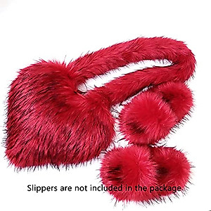 Large Tote Bag for Women Soft Winter Fluffy Fuzzy Furry Plush Top Handle Purse and Handbag with Cute Heart Design