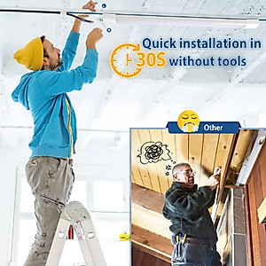 Tobeter 4FT LED Vapor Tight Light Fixture,LED Shop Light,Linkable LED Tube Light Fixture,Waterproof Ceiling Lights for Garage Warehouse Basement Bathroom Office Car Wash 36W 3600LM IP66 4000K