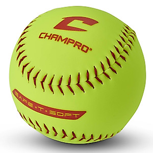 Champro Safe-T-Softball Cover (Optic Yellow, 12-Inch), Pack of 12
