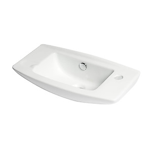 ALFI brand ABC115 Bathroom Sink, 20.25"L x 9.88"W x 6.75"H, White
