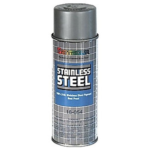 Stainless Steel Rust Protective Spray Paint - STAINLESS STEEL SPRAY 16 Oz. Can, 13 Oz. Net Wt. 6 LOT CASE