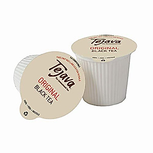Tejava Original Unsweetened Black Tea Pods, Award-Winning Tea, 100% recyclable Single Serve Cups (24 Pack)