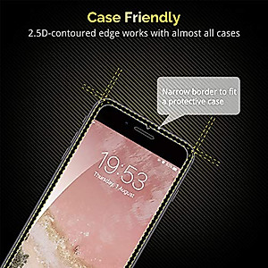 UNBREAKcable Shatterproof Tempered Glass Screen Protector for iPhone SE 2022/SE 2020, iPhone 8/7 [3-Pack] [99.99% HD Clear] [Easy Installation Frame] [9H Hardness][Bubble Free] for Apple 4.7''