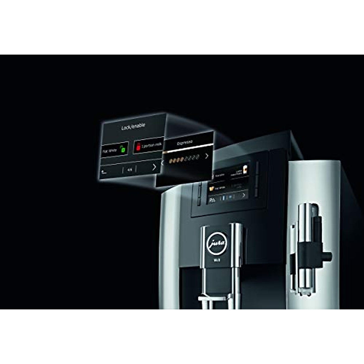 Jura 15145 Automatic Coffee Machine WE8, Chrome, 101 oz