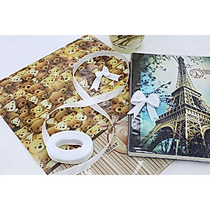 SAILING-GO 100 pcs./Pack Translucent Plastic Bags for Cookie,Cake,Chocolate,Candy,Snack Wrapping Good for Bakery Party with Stickers