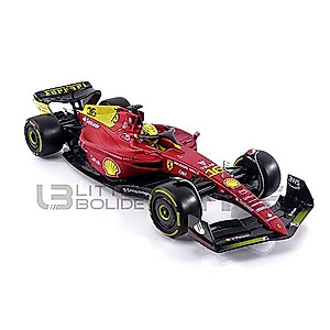 Bburago - Iron F1-75 - Italy Monza GP 2022-1/18, Red/Yellow