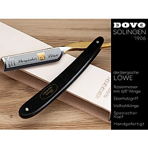 DOVO Carbon Ebony Shave Ready Swedish Steel Straight Razor