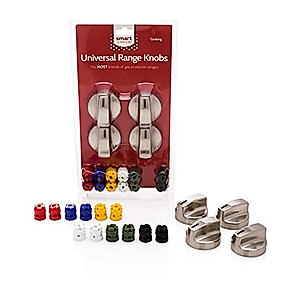 Smart Choice Range Knob Kit, Fits Most, Stainless Steel - KNOBKIT4S
