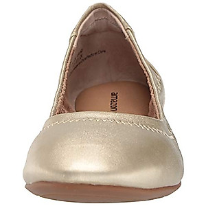 Amazon Essentials Women's Belice Ballet Flat, Gold, 9
