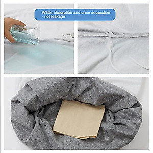 ANPIOX Reusable Adult Diaper Pants Washable Diapers Shorts Incontinence Care Pants Anti-Bed-wetting Impermeable Elderly Long Pants Breathable,C,S