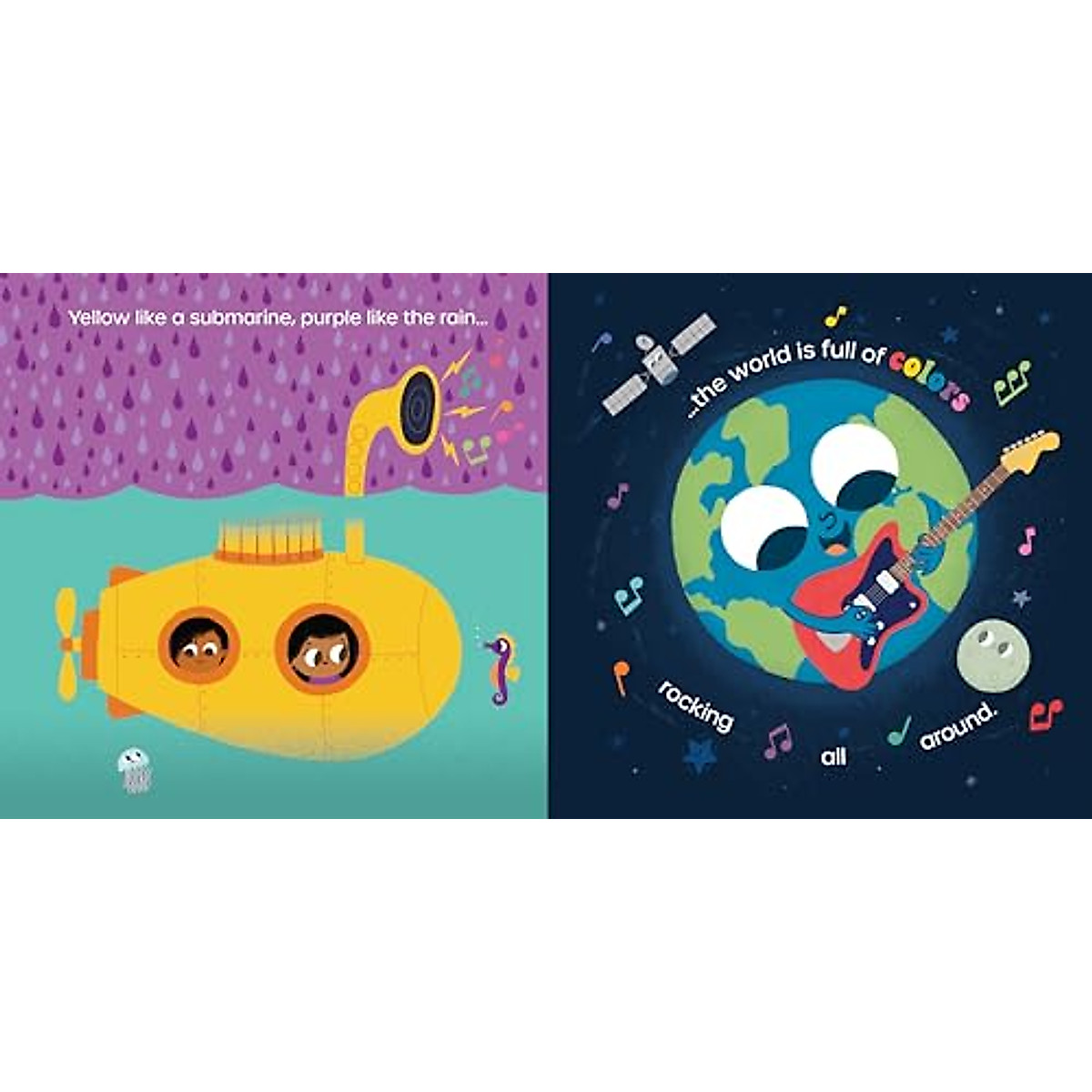 Yellow Like a Submarine, Purple Like the Rain: A Rocking Book of Colors