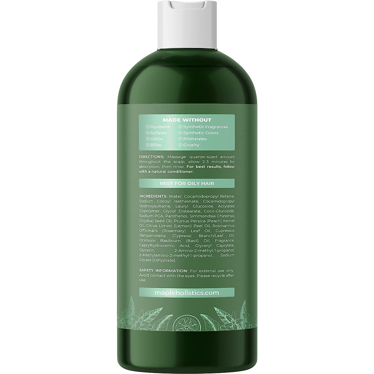 Tea Tree Shampoo and Conditioner for Men and Women - Degrease Formula for Oily Hair and Scalp, Sulfate-Silicone-Paraben Free with Essential Oils, 8oz Each