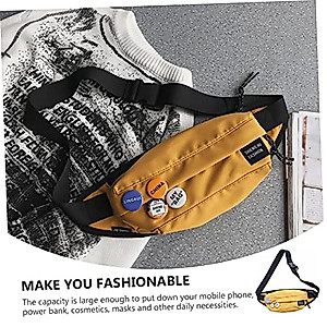 PACKOVE 1Pc Shoulder Bags waist bag for women crossbody bags for women trendy women hip bum bag casual belt bag belt bag for women Casual Bag chest shoulder bag badge man running nylon