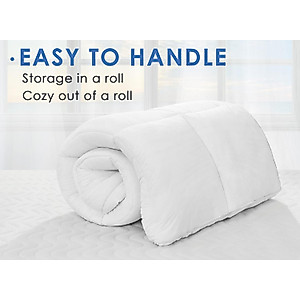 Marine Moon Twin XL Mattress Topper, Cooling Plush Bed Topper Soft Thick Pillow Top Mattress Toppers, 3 Inch Feather Down Alternative Pad Cover for College Dorm, Back Pain Relief, XL Twin 39" x 80"