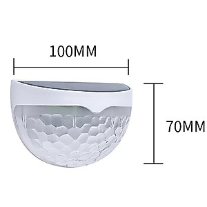 ZHUANYIYI 2 Pieces, Outdoor Solar Light and Shadow Wall Lamp, Garden Fence Step Pavement Waterproof Lighting, Home Garden Landscape Decoration Lamp